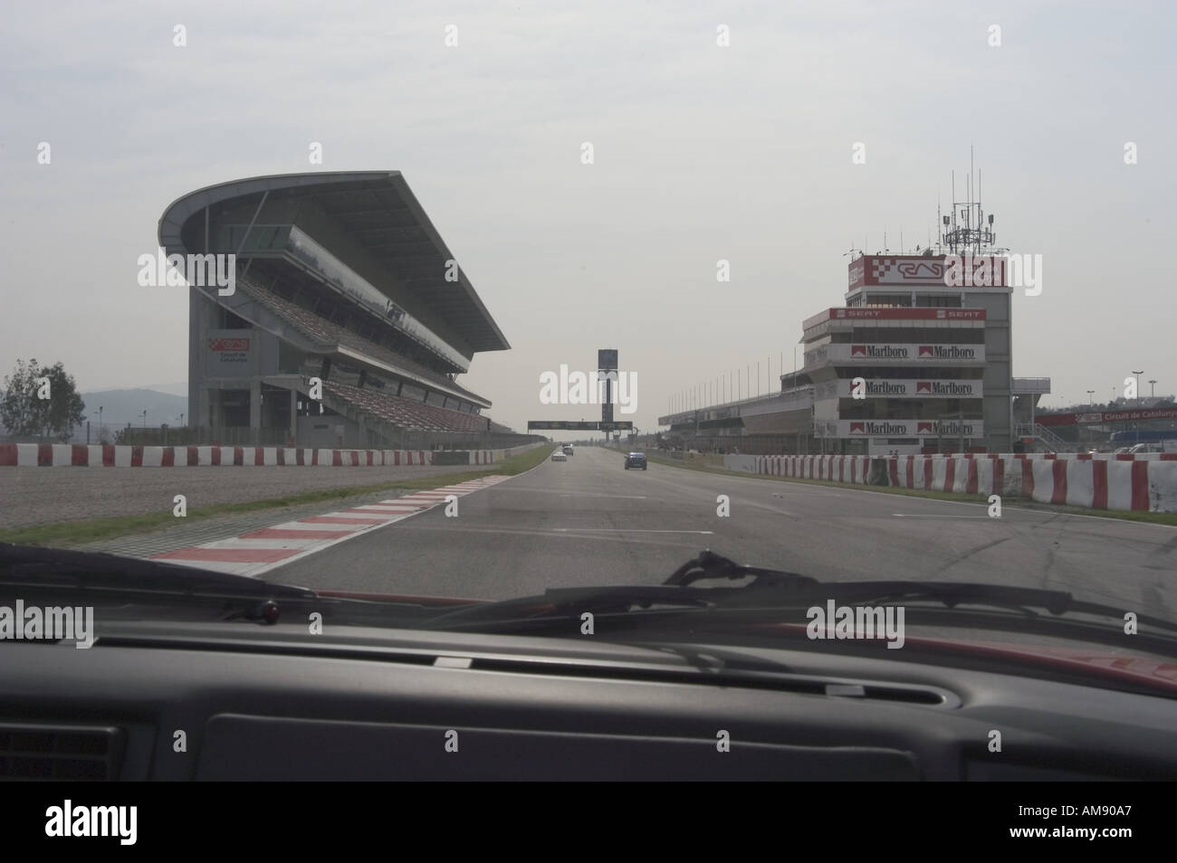 Finish line circuit de catalunya barcelona hi-res stock photography and ...