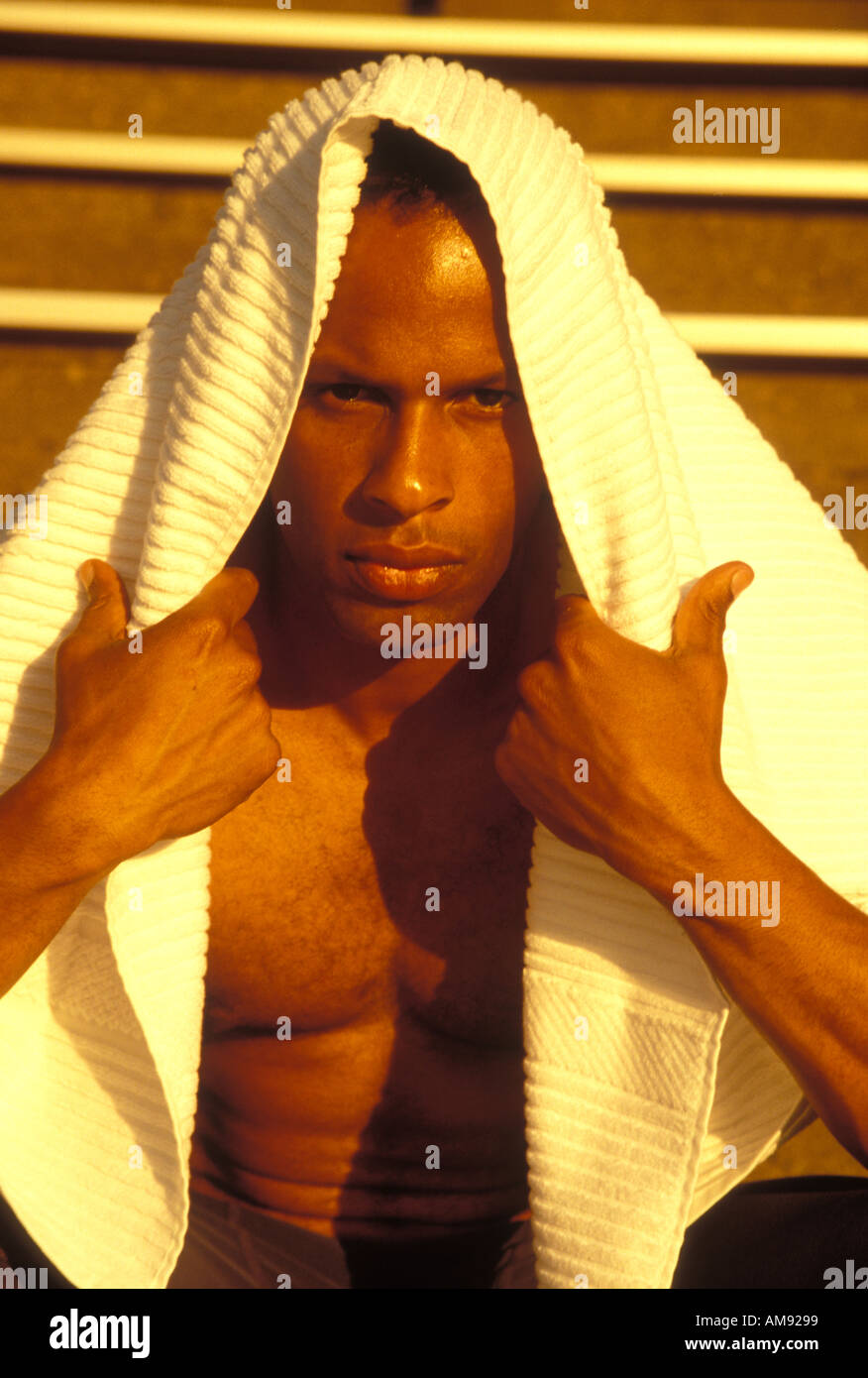 African american athlete sweating hi-res stock photography and images ...