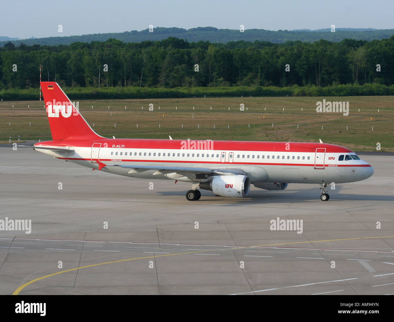 LTU Airbus A320 taxiing at Cologne/Bonn Airport Stock Photo - Alamy