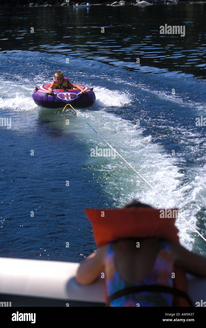 Water Games at Lake Stock Photo - Alamy