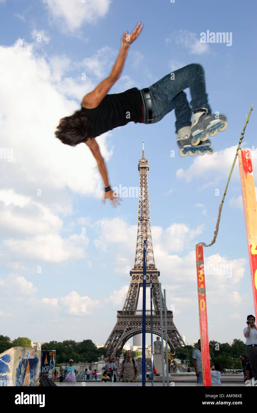 Eiffel tower rollerblade hi-res stock photography and images - Alamy