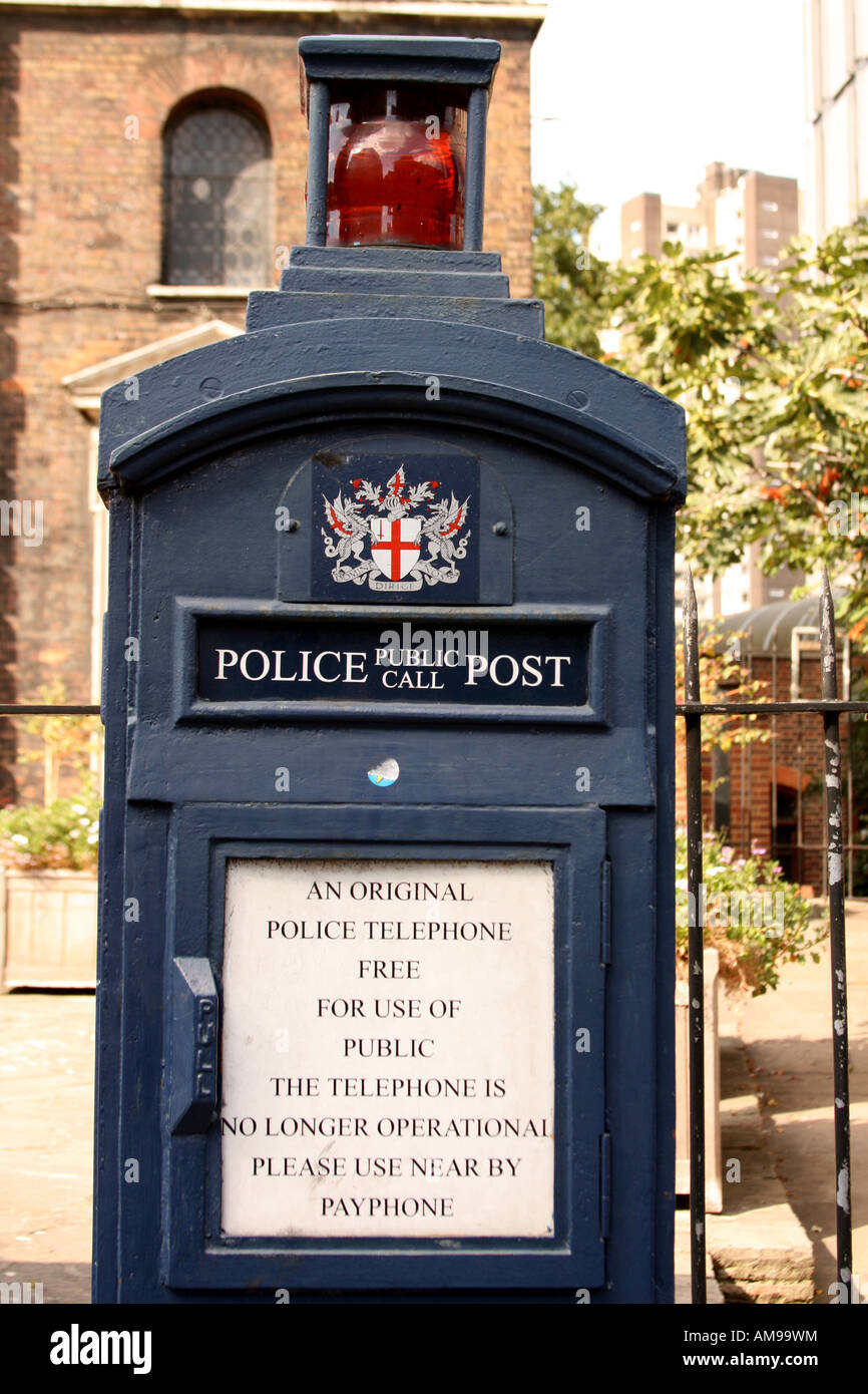 Police post box , London, England, UK Stock Photo - Alamy
