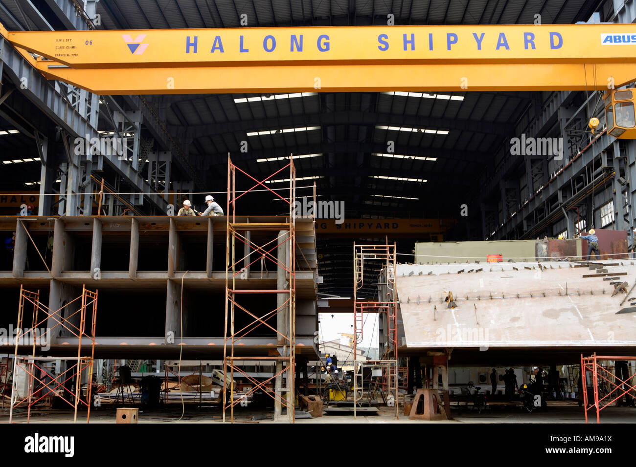 Shipbuilding Ha Long Ship Yard North Vietnam Asia Stock Photo - Alamy