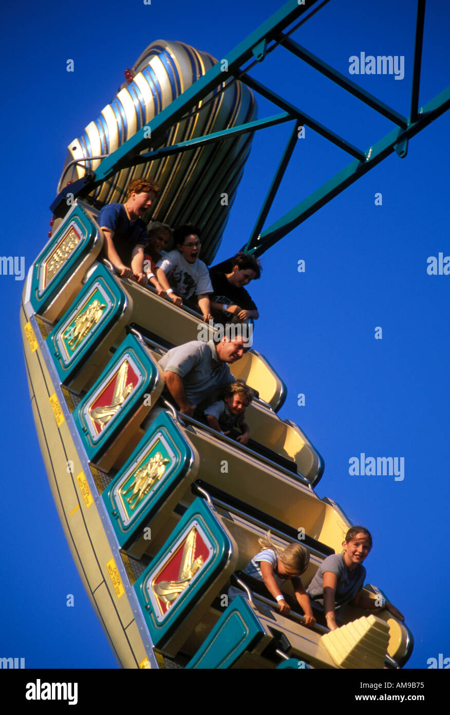 Amusement ride fear hi-res stock photography and images - Alamy