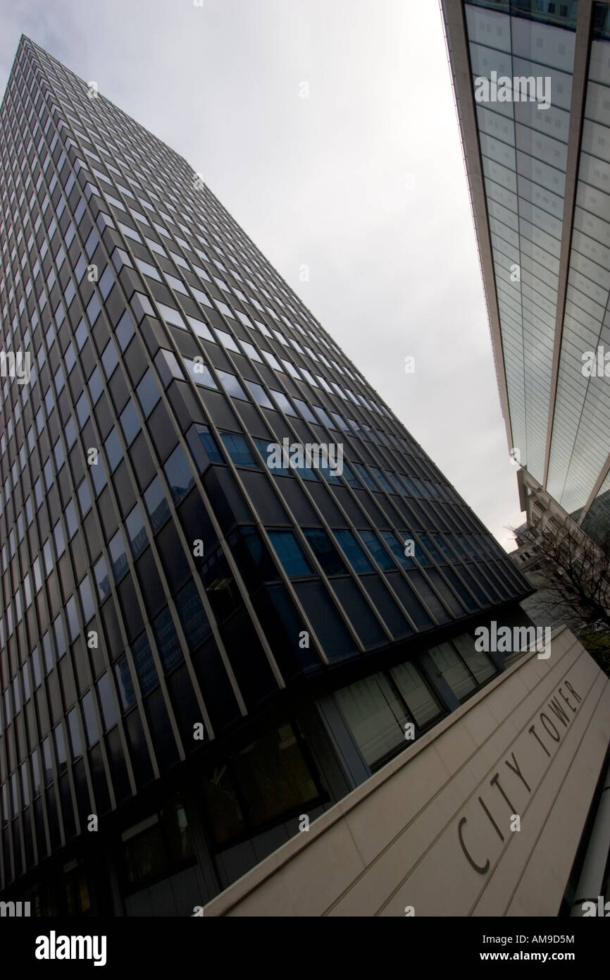 City tower 21 Storey office building 40 Basinghall Street Stock Photo ...