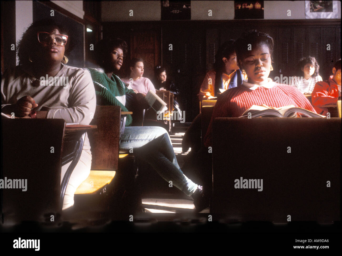 New York innercity high school classroom Stock Photo - Alamy