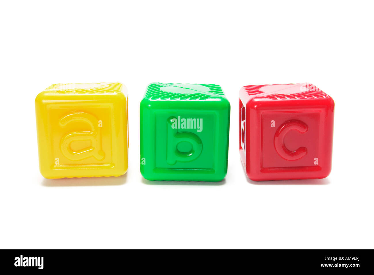 Alphabet Blocks on White Background Stock Photo - Alamy
