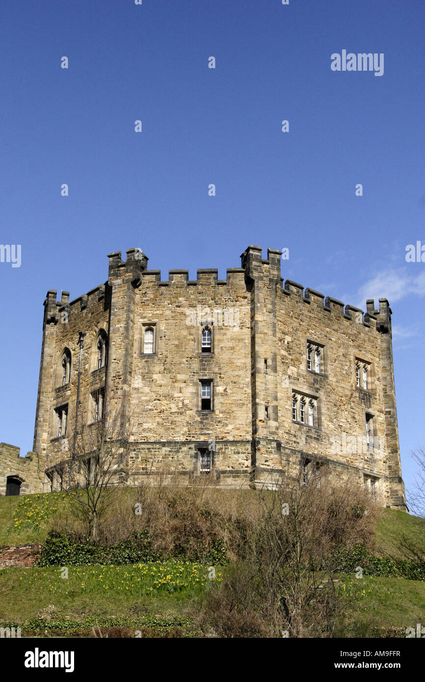 The keep of Durham Castle. The castle now houses students from Durham ...