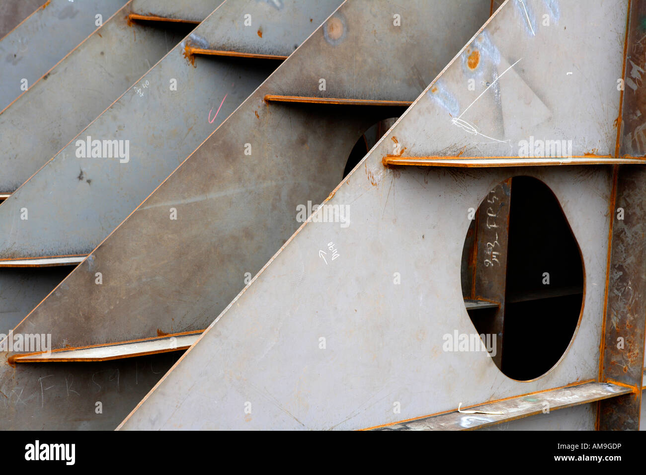 Steelwork Shipbuilding Ha Long Ship Yard North Vietnam Asia Stock Photo ...