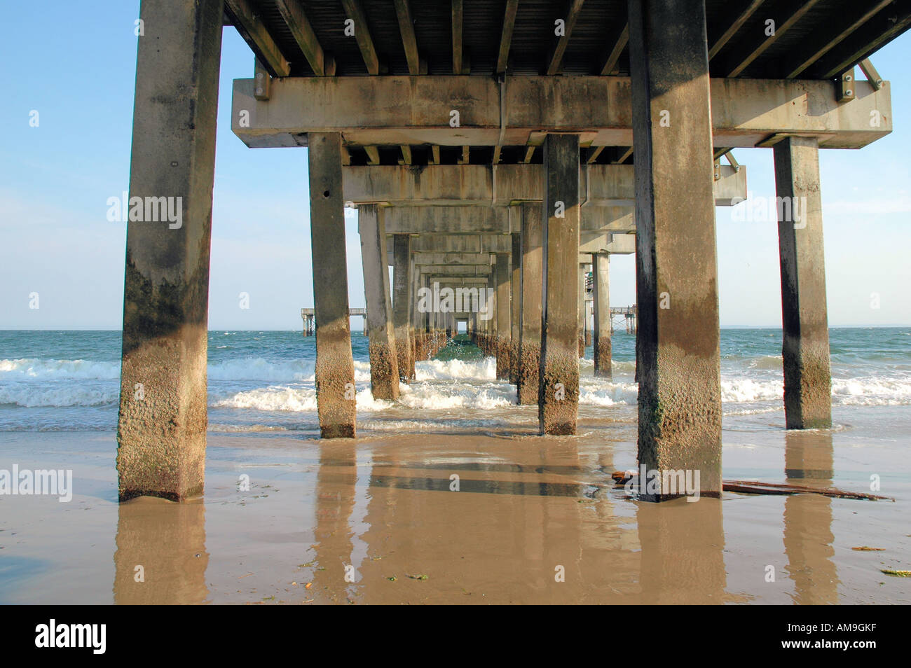 Under the Pier Stock Photo - Alamy