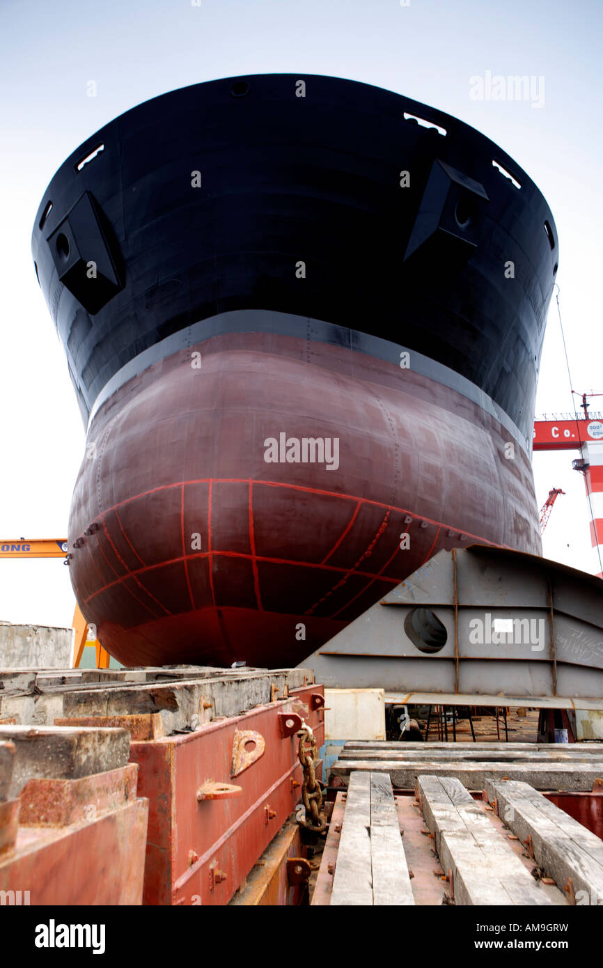 Ship's Bow in Ha Long Ship Yard, North Vietnam, Asia Stock Photo - Alamy