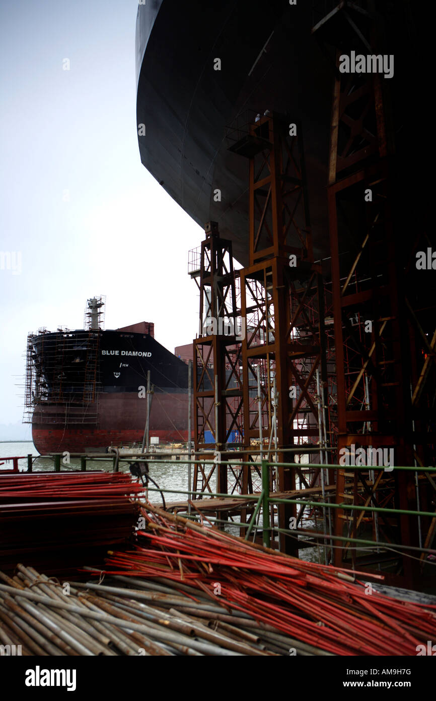 Ship's Bow in Ha Long Ship Yard, North Vietnam, Asia Stock Photo - Alamy