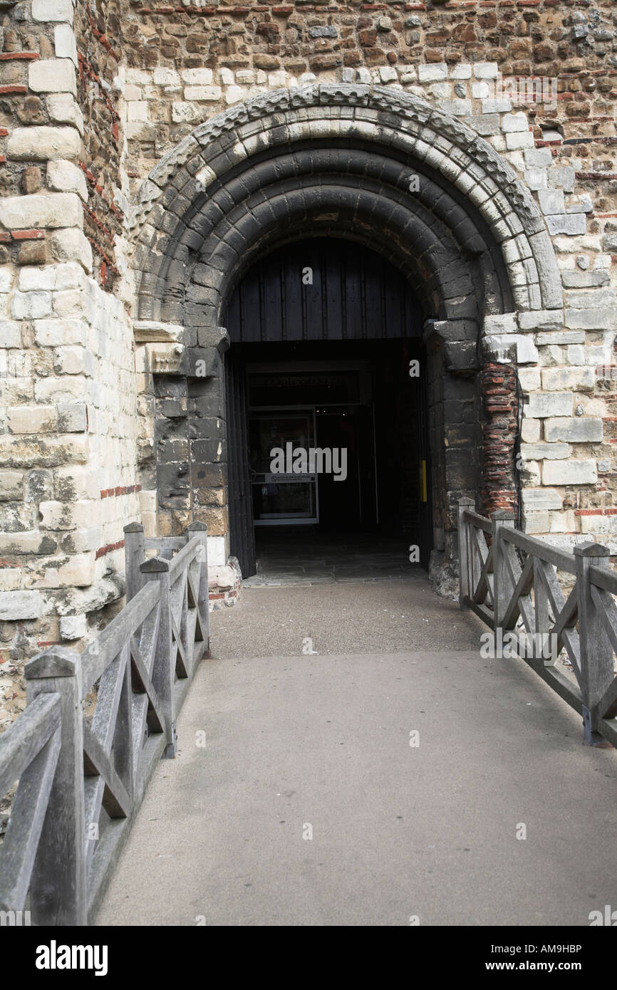 Doorway entrance arch Colchester castle Essex England Stock Photo - Alamy