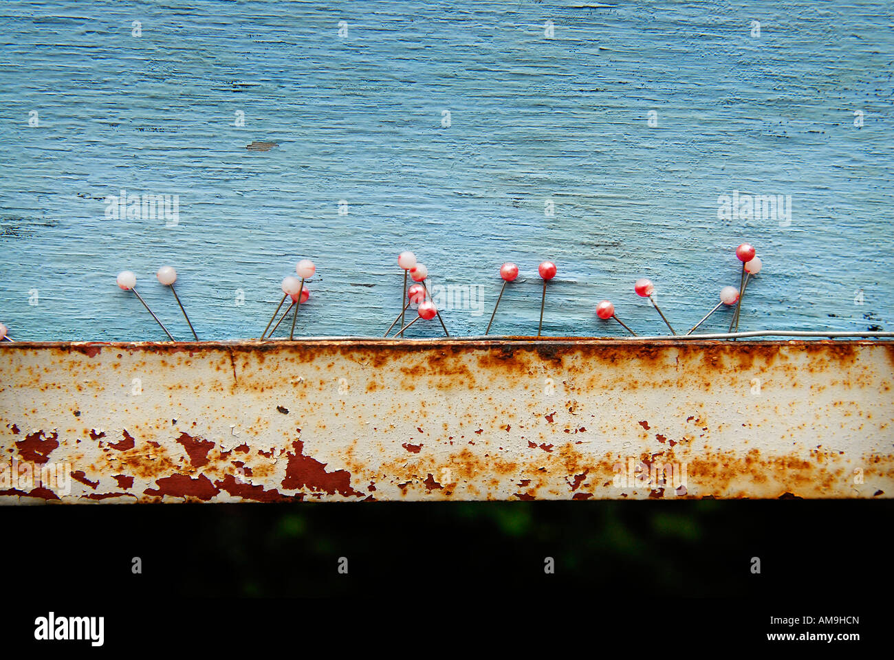 pins on a sign board Stock Photo - Alamy