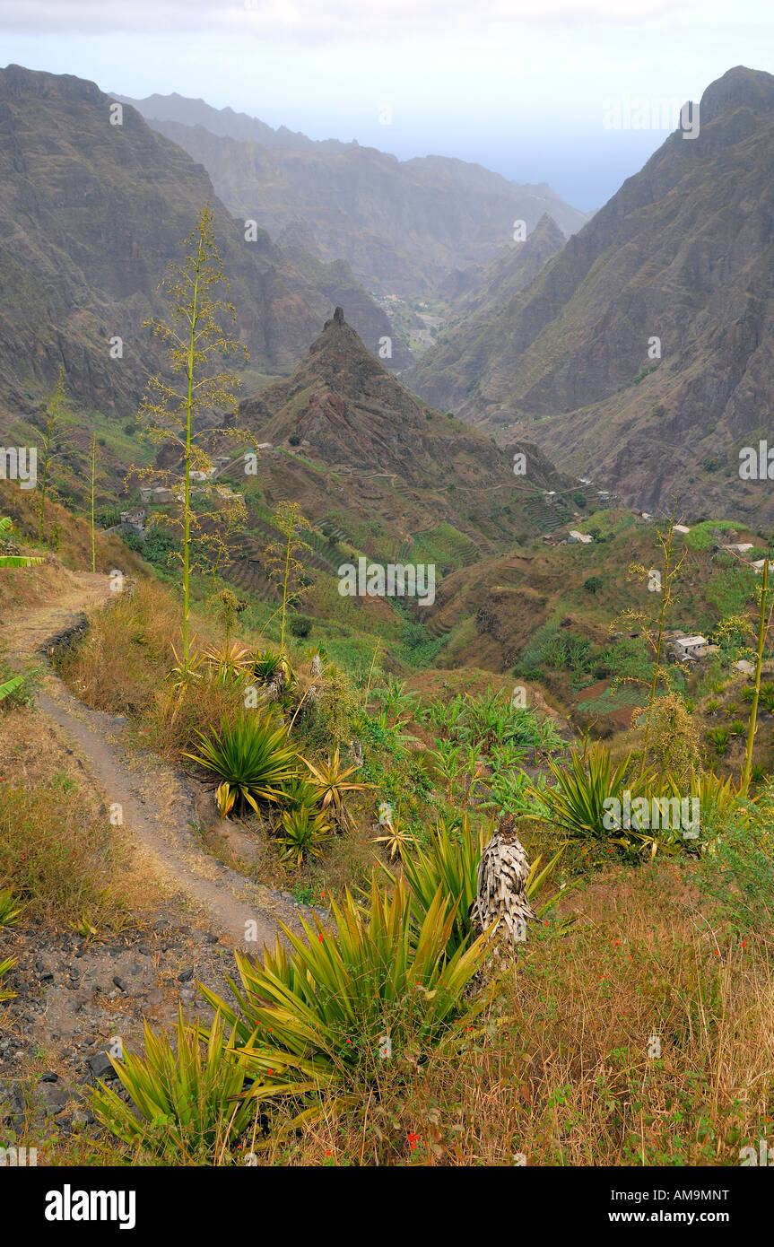 Cape Verde, Santo Antao Island, Ribeira da Torre (Tower Valley Stock ...