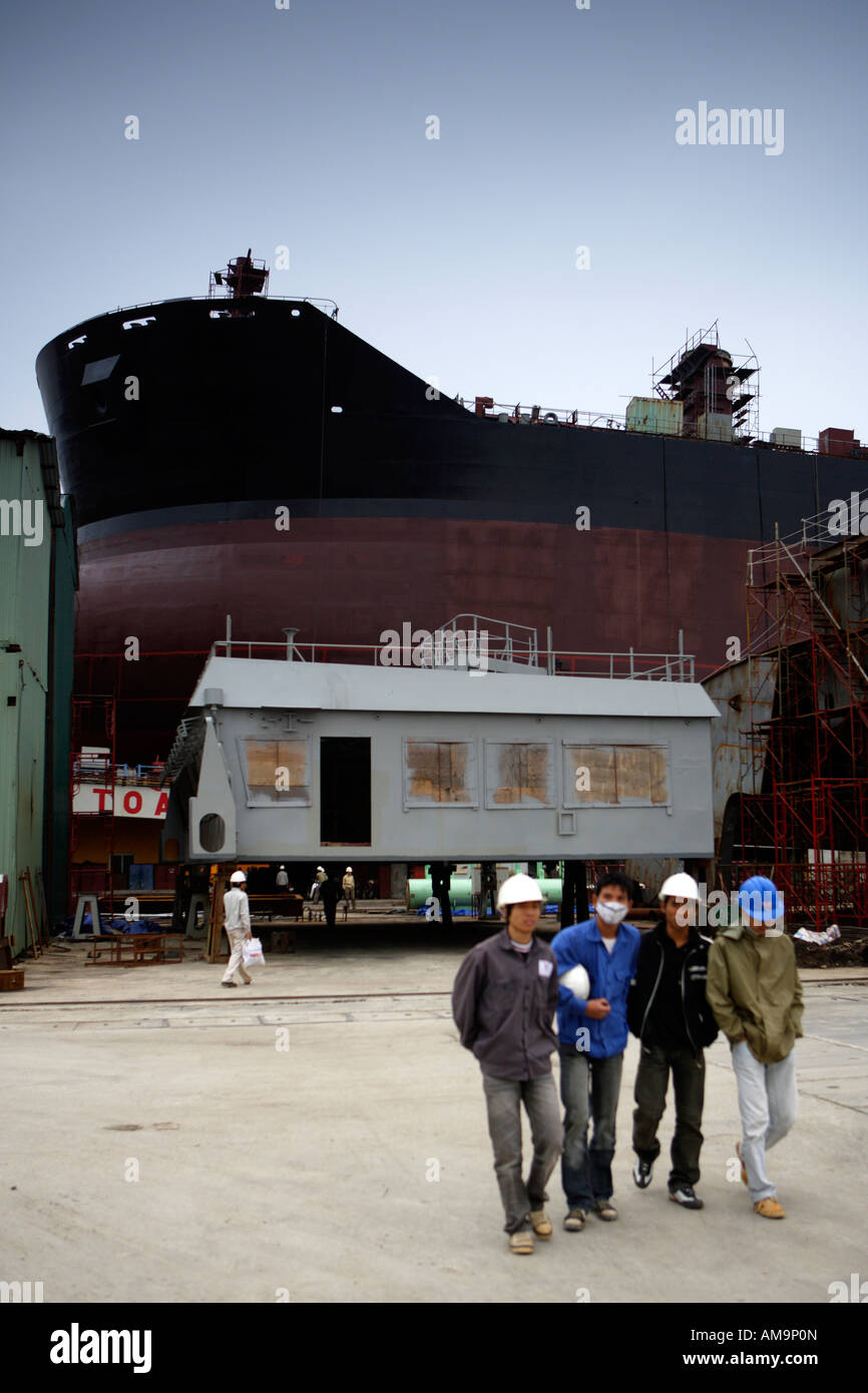 Shipbuilding Ha Long Ship Yard North Vietnam Asia Stock Photo - Alamy