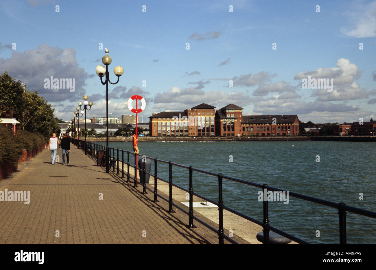 Albert Edward Dock at Preston Riversway Docklands Stock Photo - Alamy