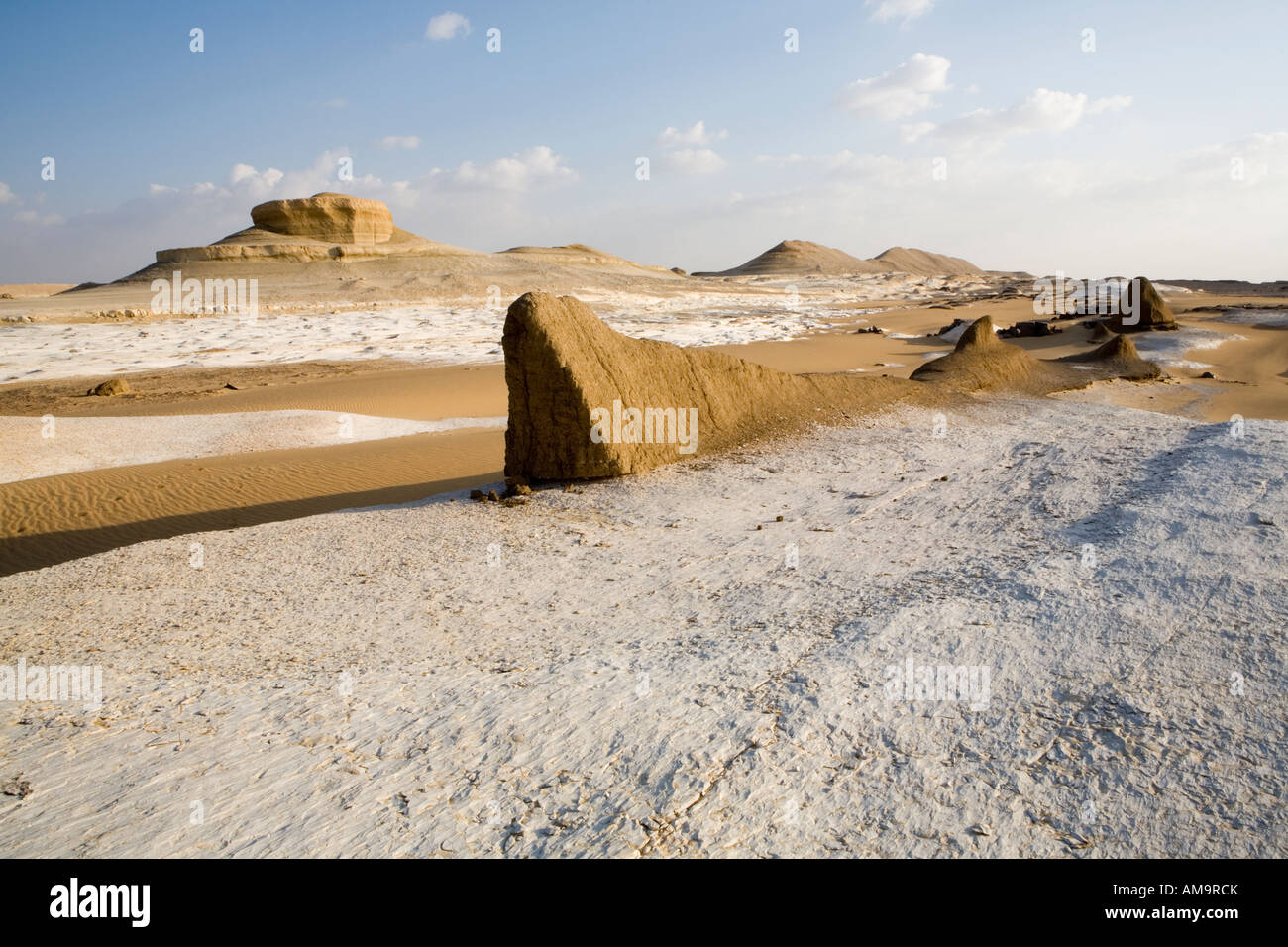 Close up of single yardang , yardang field , Dakhla Oasis, Egypt ...