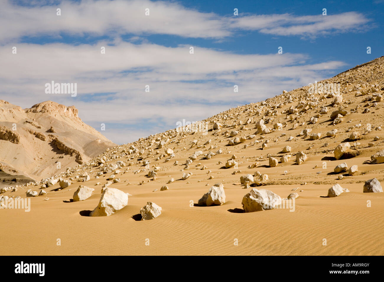 Inselberg the white desert surrounds the oasis of farafra hi-res stock ...
