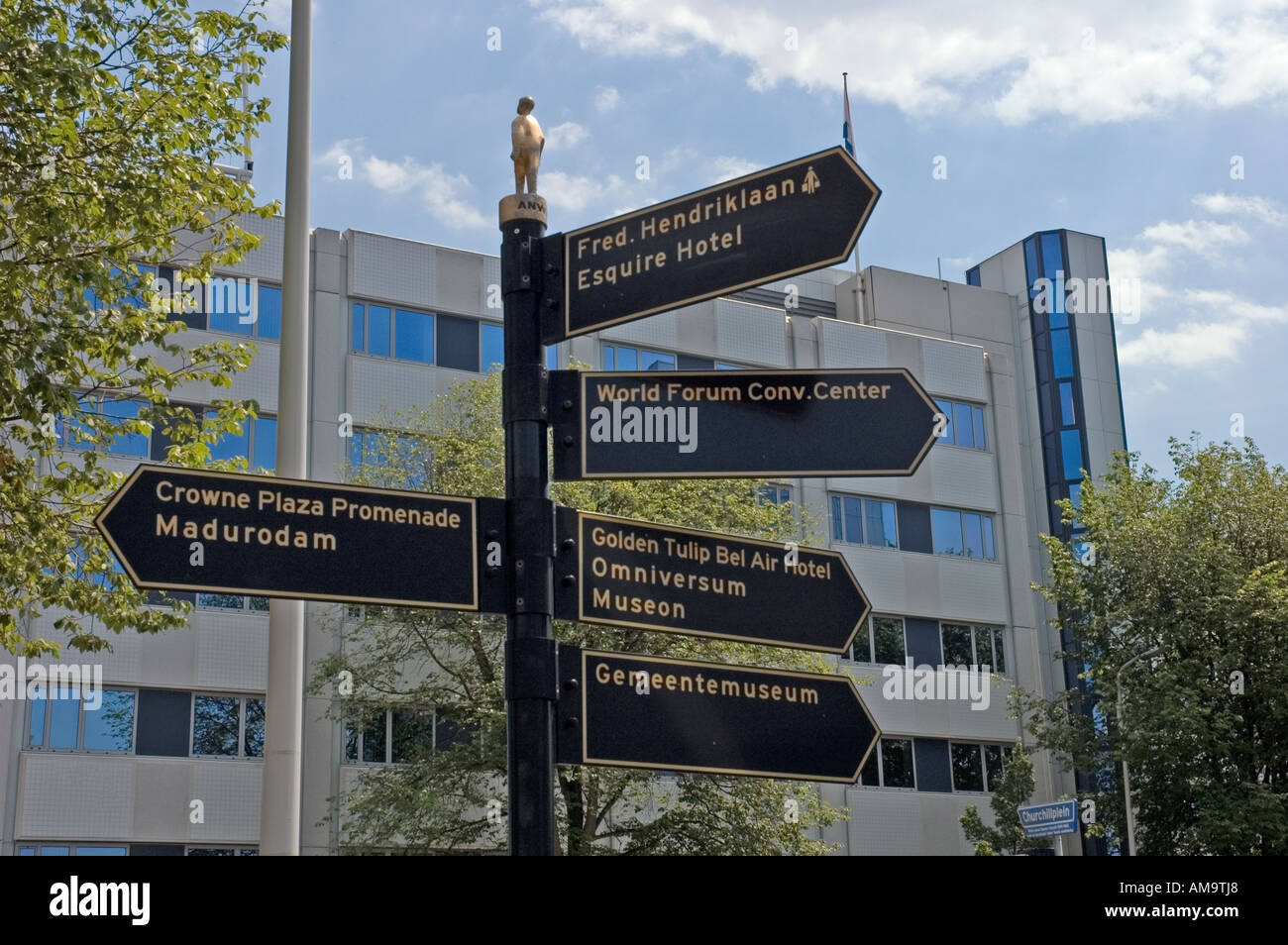 Tourist Sign, The Hague Stock Photo - Alamy