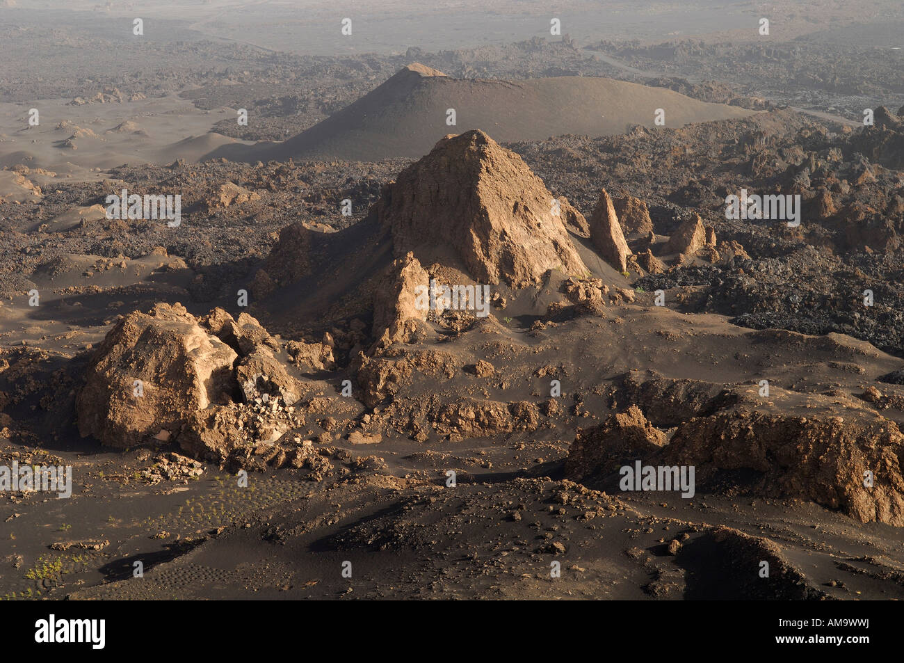 Cape Verde, Fogo Island, Fogo Volcano caldera, lava field of 1995 ...