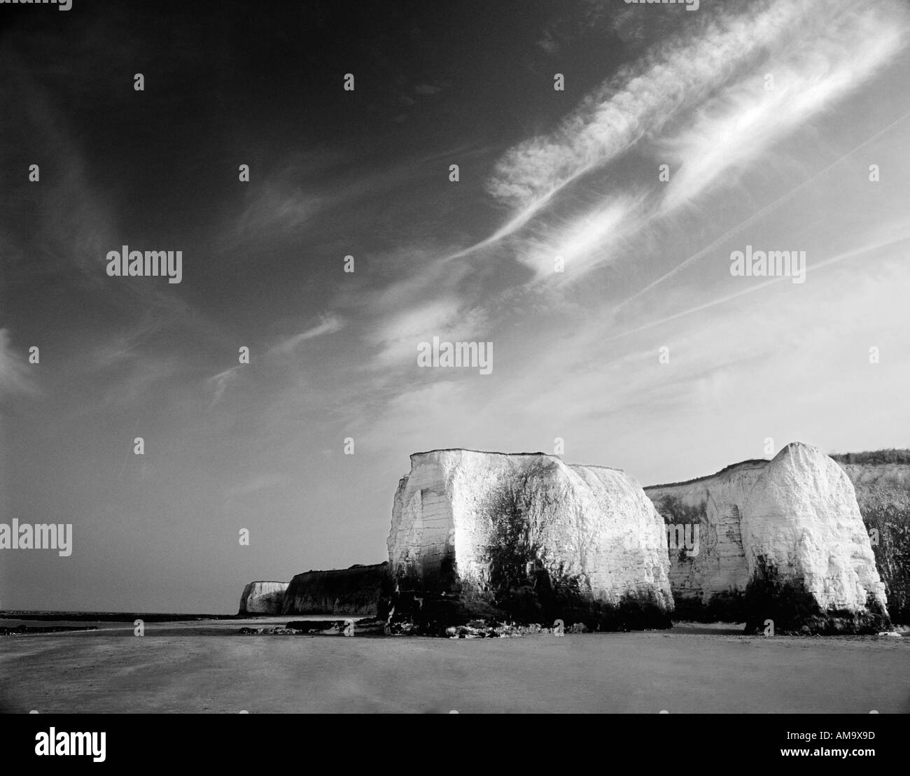 Chalk cliff of Botany Bay on the North Kent Coast UK Stock Photo - Alamy