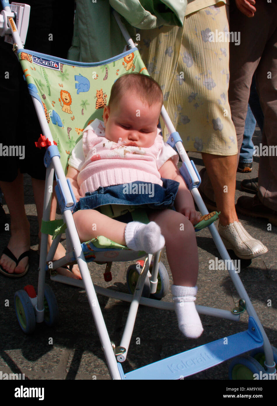 Child sleeping outside Stock Photo - Alamy