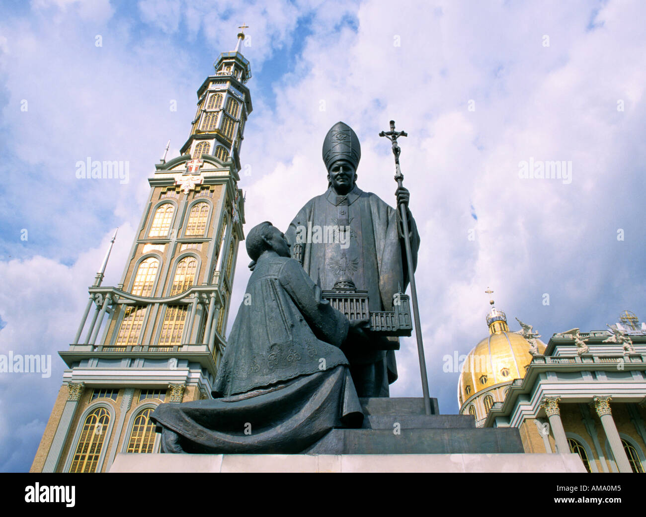 Monument of Pope John Paul II in Lichen Poland Stock Photo - Alamy