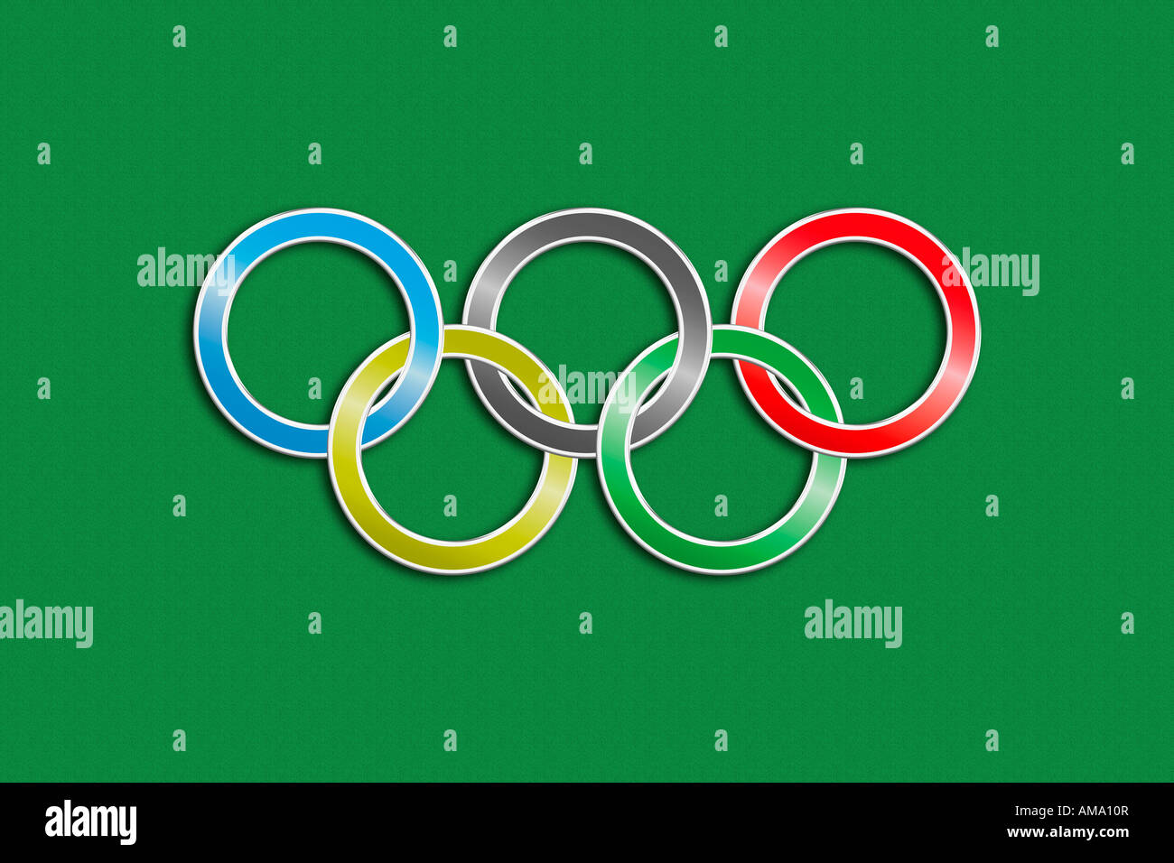 Flag of Libya with olympic symbol Stock Photo - Alamy