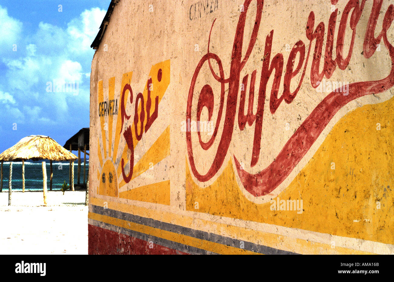 Beach bar sign Mexico Stock Photo - Alamy