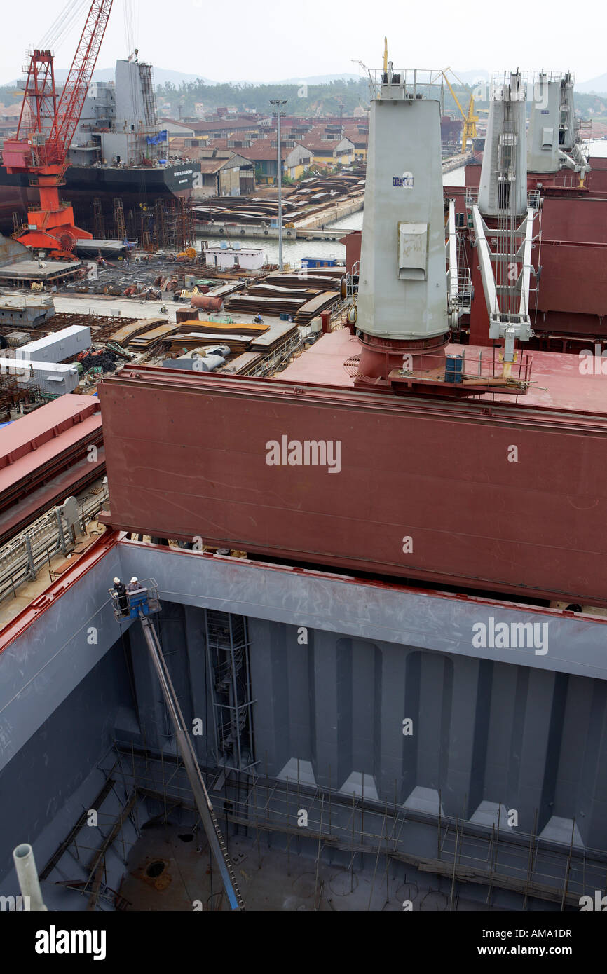 Shipbuilding Ha Long Ship Yard North Vietnam Asia Stock Photo - Alamy