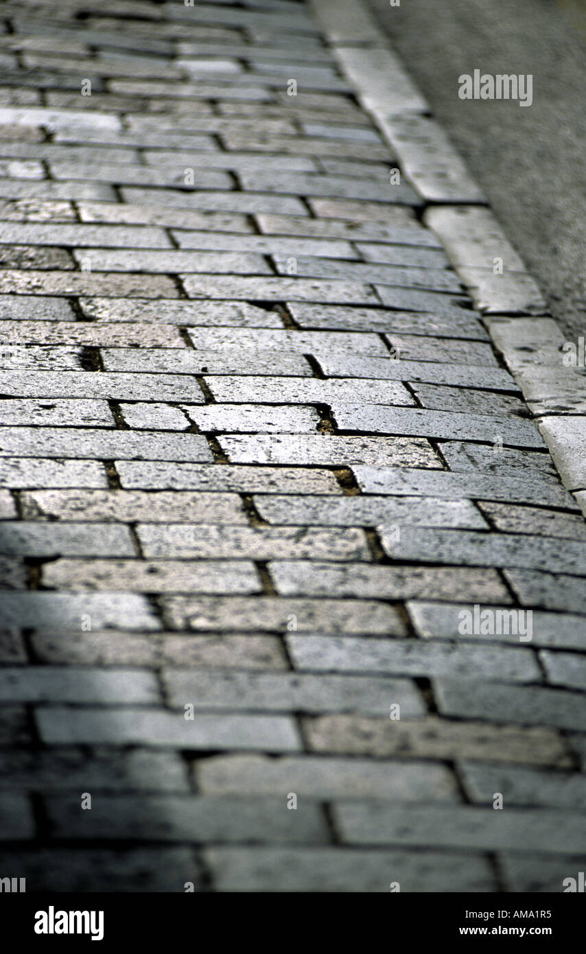 A brick pavement Stock Photo - Alamy