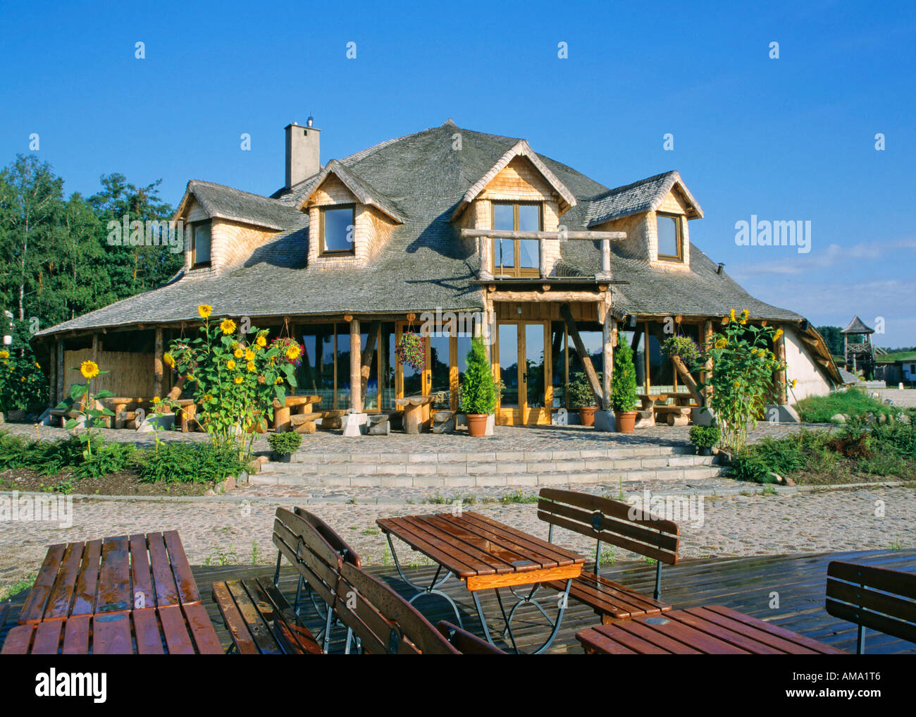 Unique Horse Stable Chojnice Poland Stock Photo - Alamy