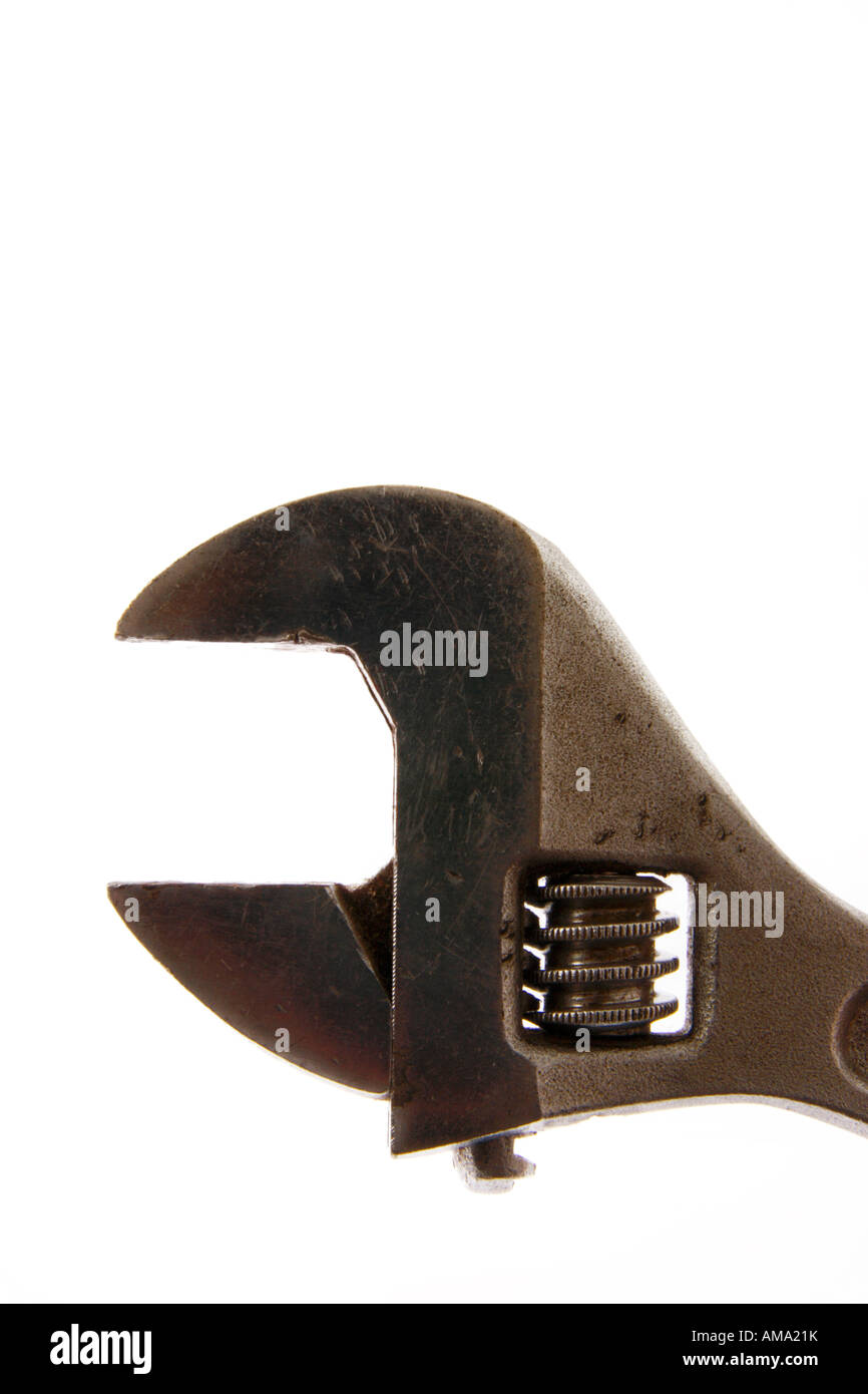 The head of an adjustable spanner Stock Photo - Alamy