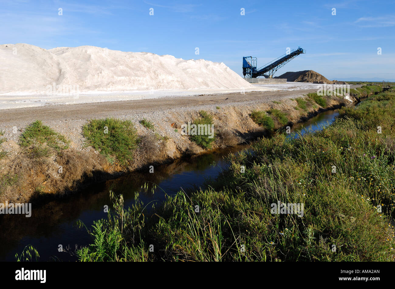 France, Aude, Gruissan, Saint Martin island, salt marsh Stock Photo - Alamy