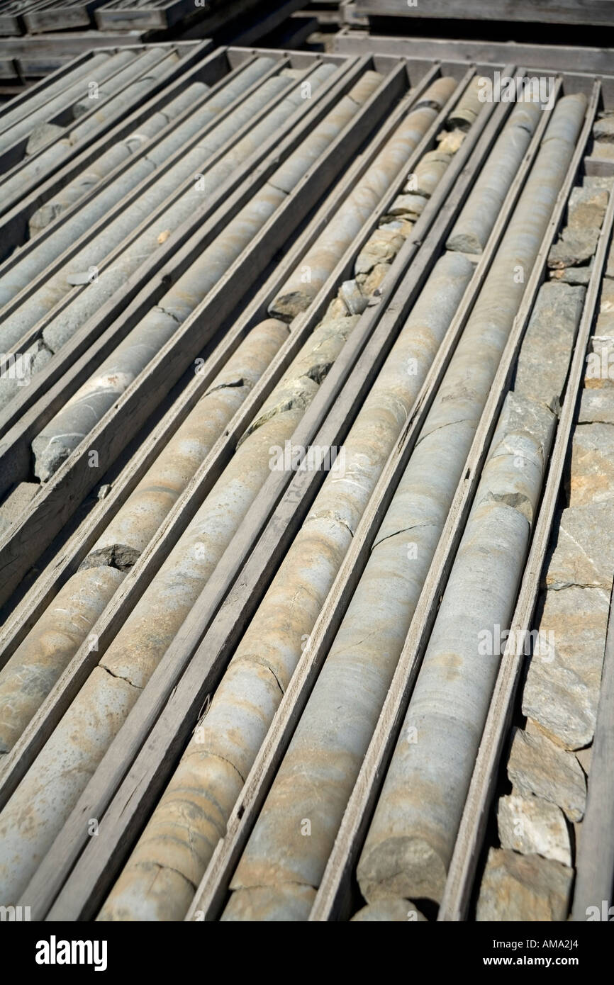 Core samples at Eskay Creek mine BC Stock Photo - Alamy
