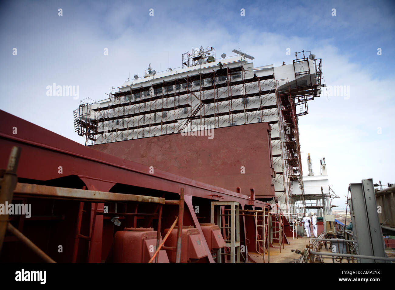 Shipbuilding Ha Long Ship Yard North Vietnam Asia Stock Photo - Alamy
