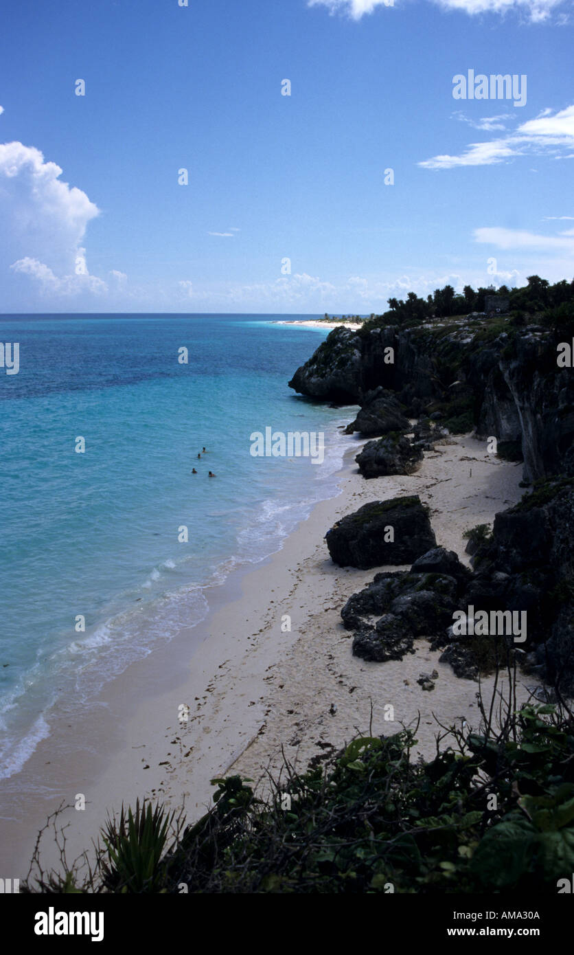 Tulum mayan beach yucatan mexico Stock Photo - Alamy