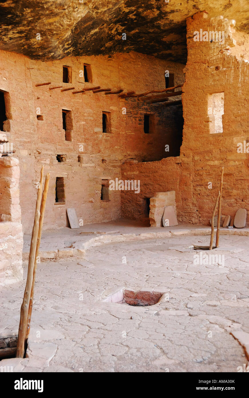 Mesa Verde National Park, Colorado. Cliff Palace is an ancient puebloan ...