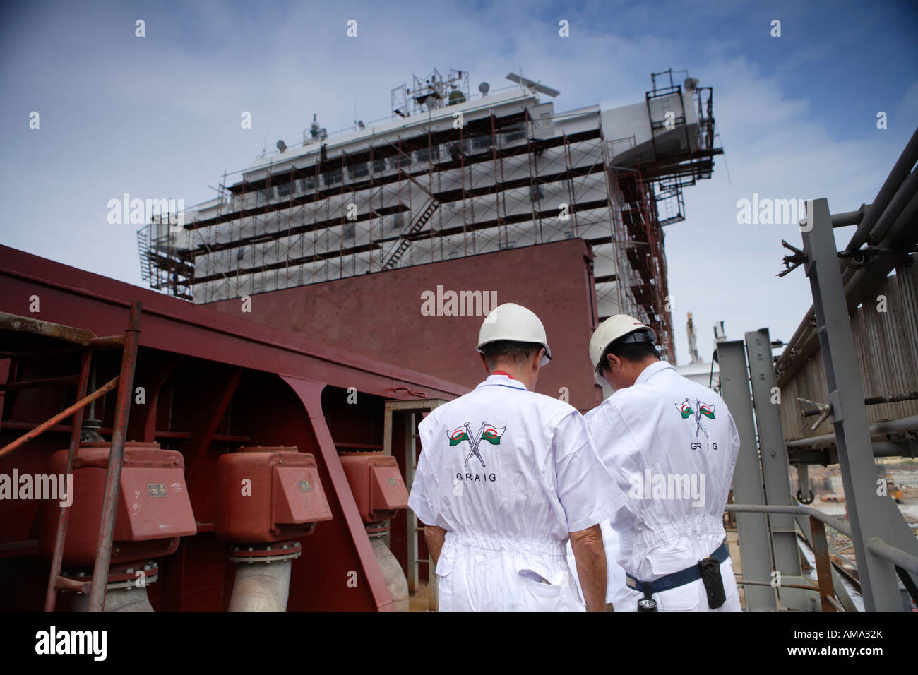 Shipbuilding Ha Long Ship Yard North Vietnam Asia Stock Photo - Alamy