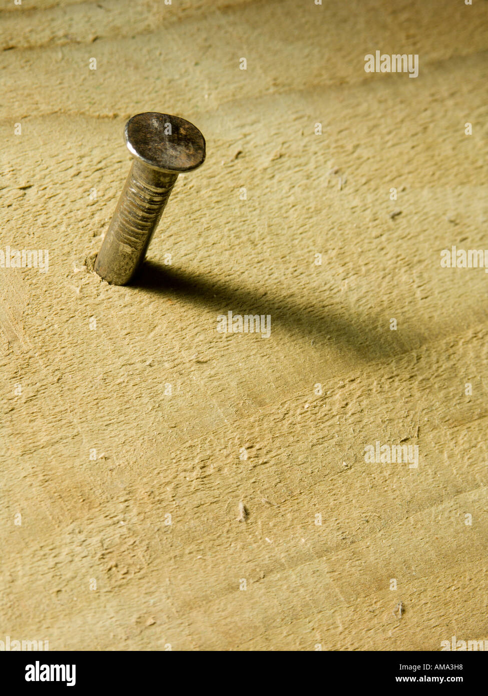 Nail in wood hi-res stock photography and images - Alamy