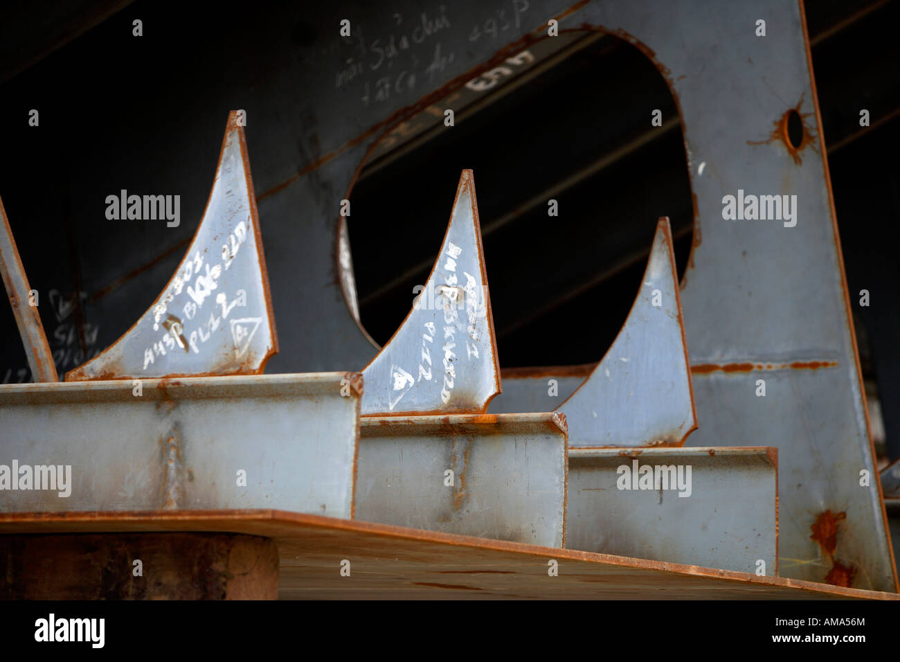 Ship s Hull Shipbuilding Ha Long Ship Yard North Vietnam Asia Stock ...