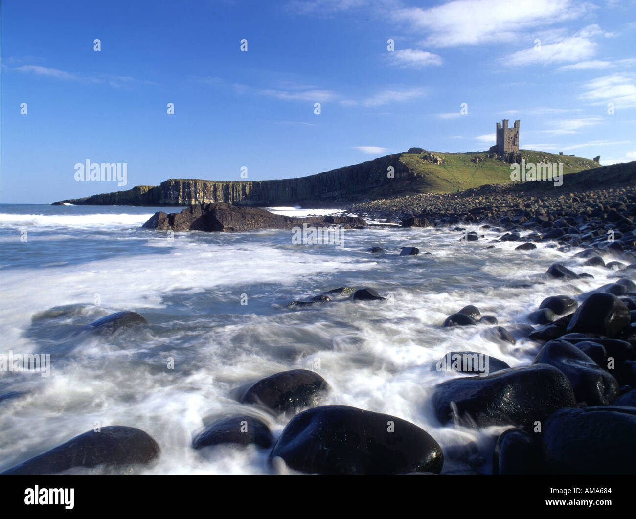 Dunstanburgh Castle Embleton Bay Northumberland Stock Photo - Alamy