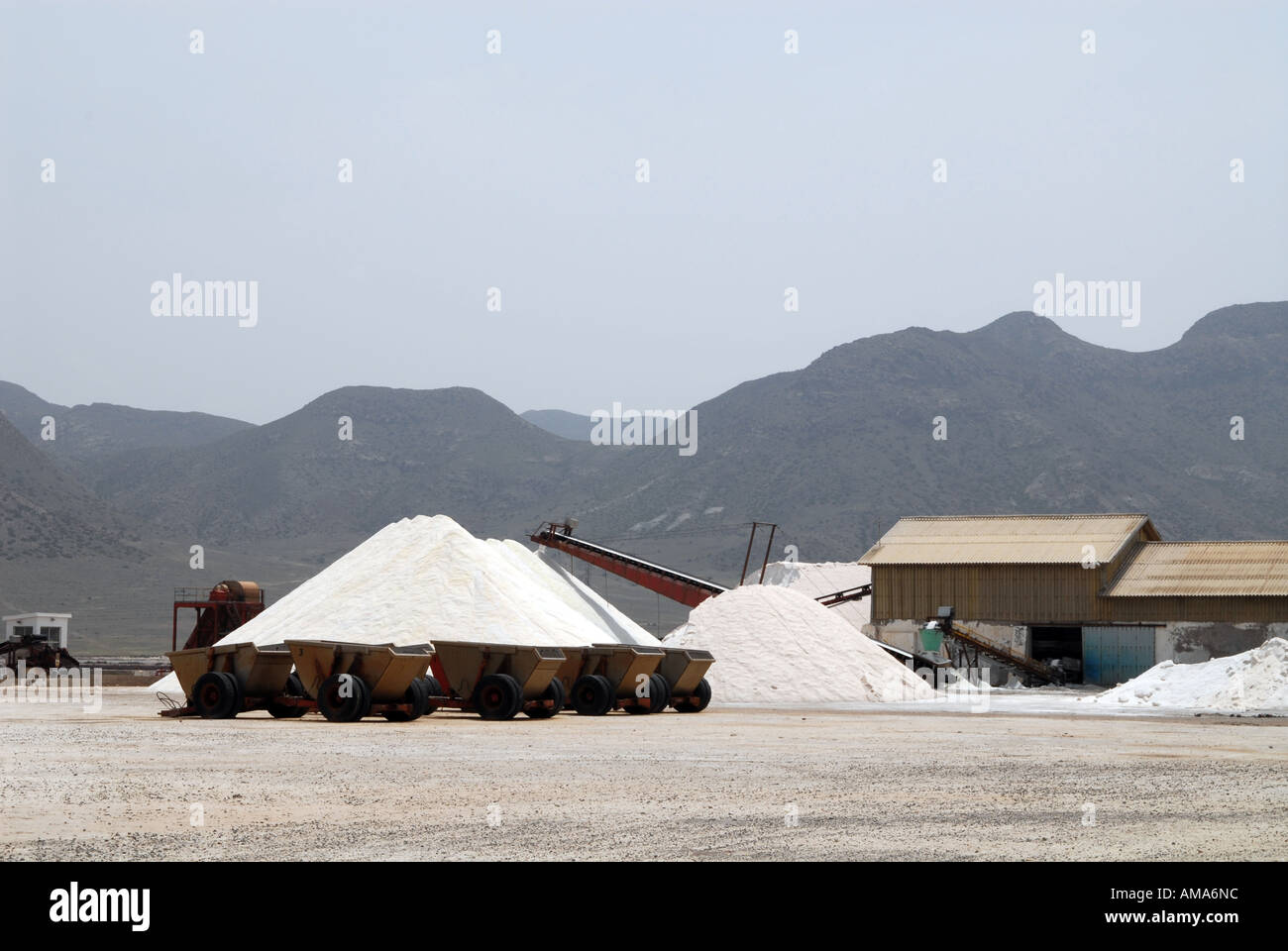 SPAIN SALT FACTORY ON THE ALMERIA COAST Photo © Julio Etchart Stock ...