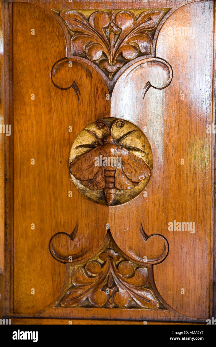 Wales Cardiff Cardiff Castle Lord Butes bedroom William Burges ...