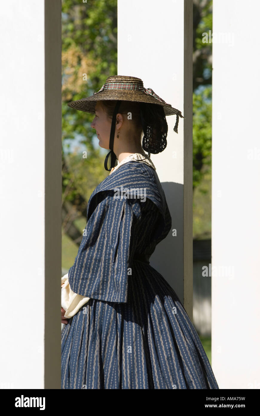 A reenactor at Appomattox Courthouse National Historic Park in ...