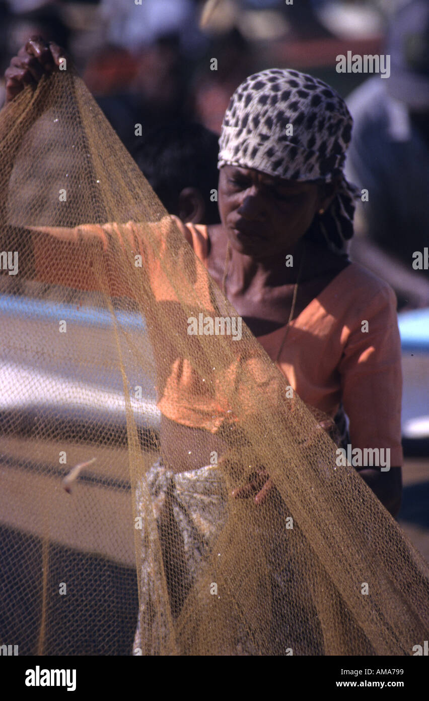 Lady fishing net hi-res stock photography and images - Alamy