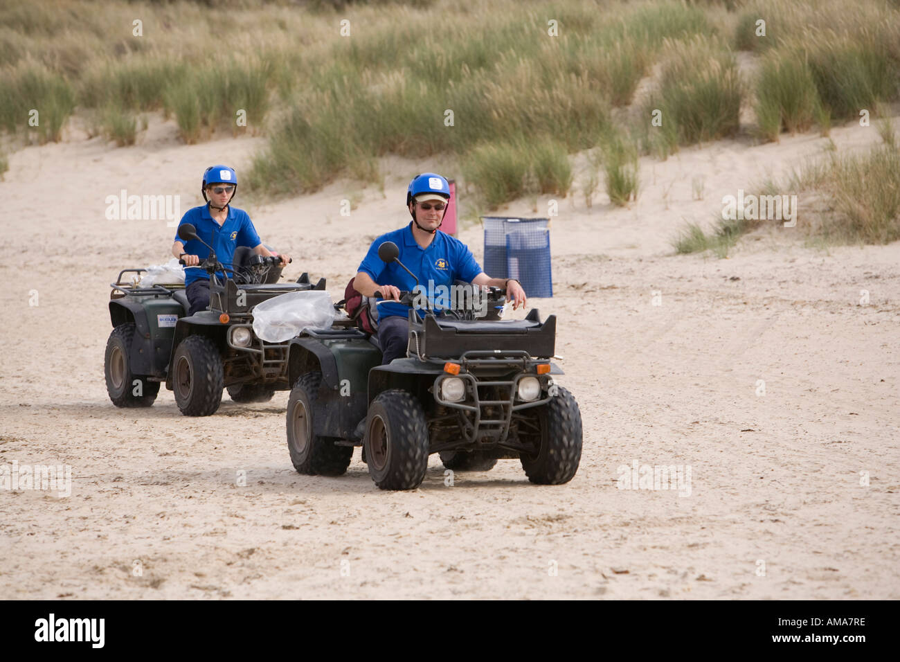 Uk Dorset Studland Bay Shell Bay Beach National Trust Beach Wardens On