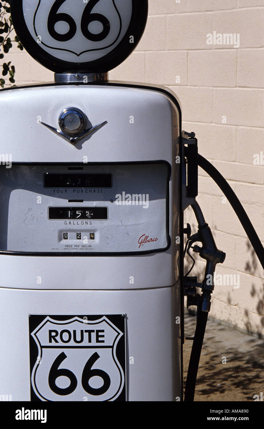 Gas pump route 66 williams arizona usa Stock Photo - Alamy