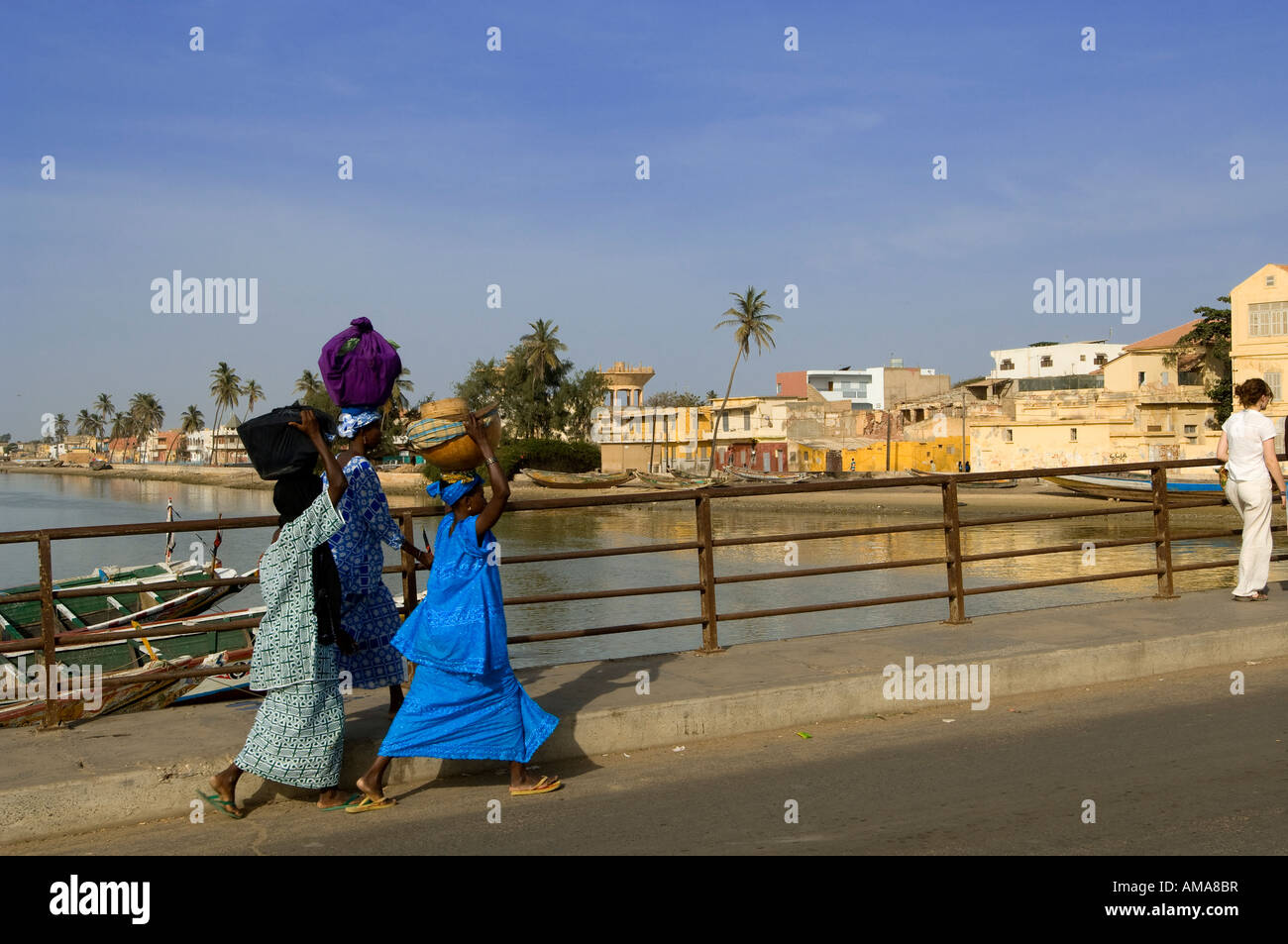 Senegal, Saint Louis Region, Saint Louis and Senegal River Stock Photo ...